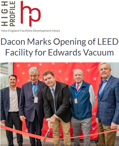Insight | Dacon Marks Opening of LEED Facility for Edwards Vacuum ...