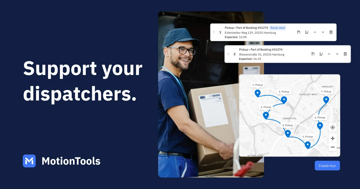 Support your dispatchers - MotionTools