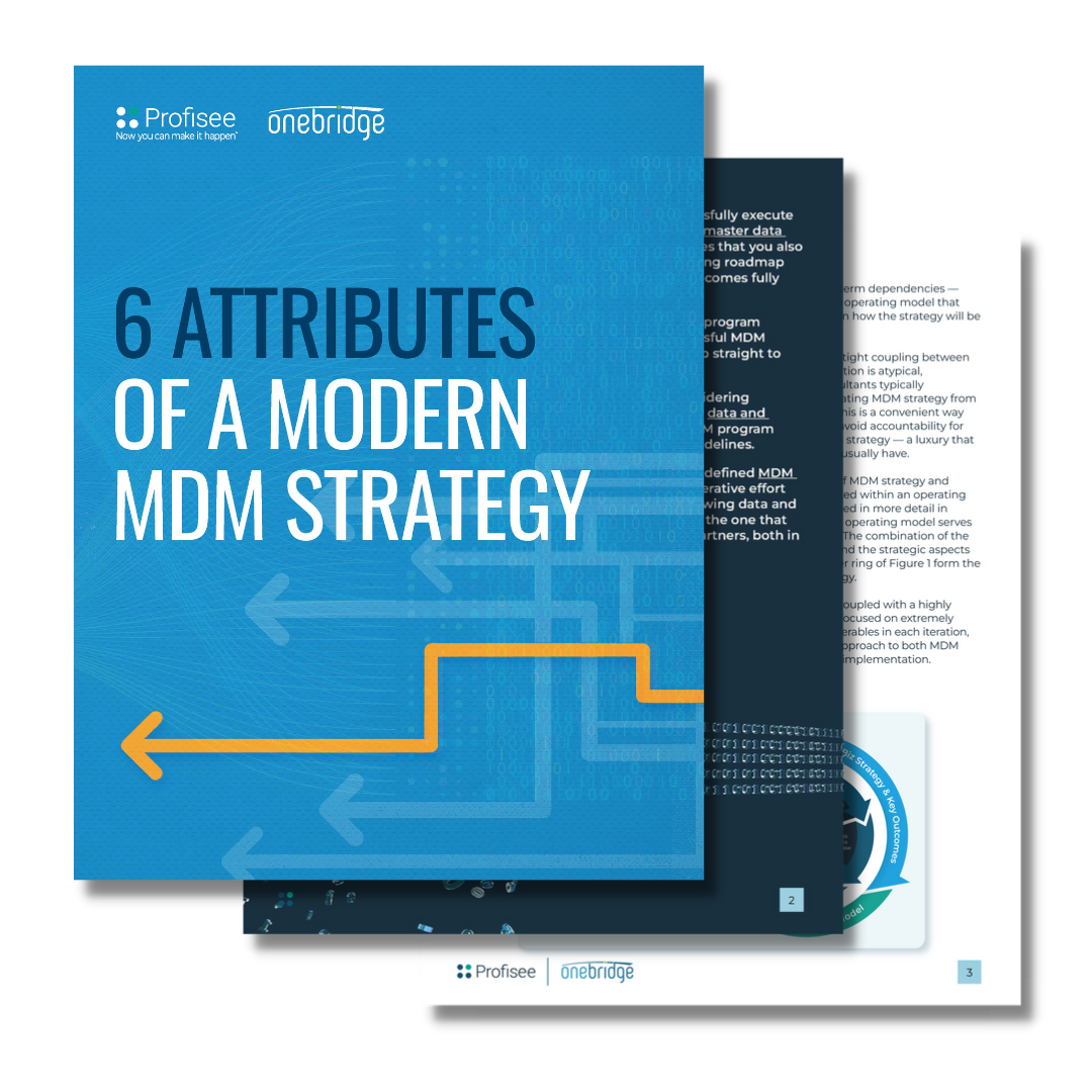 Onbridge | Six Attributes of a Modern Master Data Management (MDM) Strategy