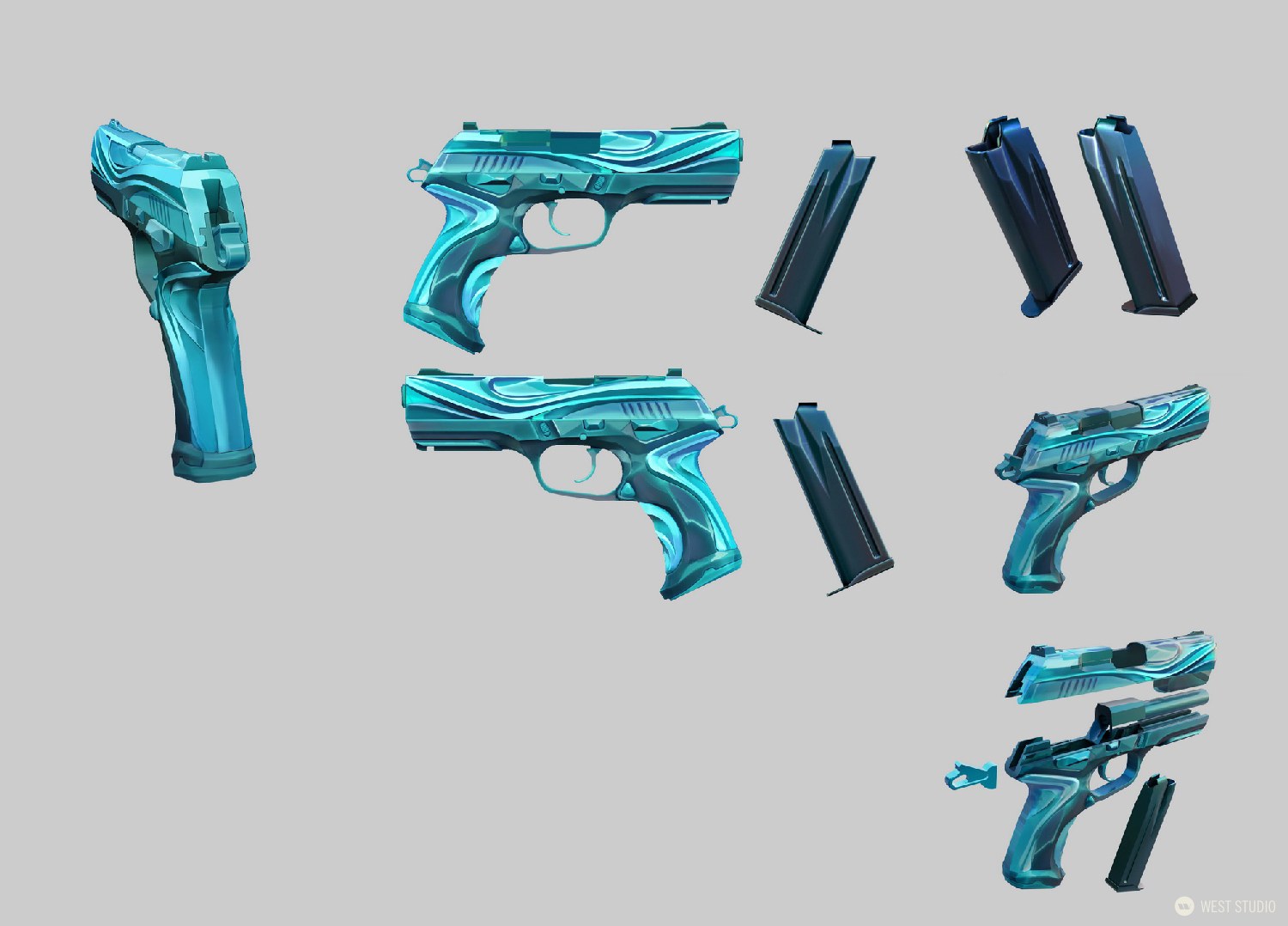 West Studio | Valorant Vol 2 - Props, Weapon Skins, Gun Buddies, Player ...