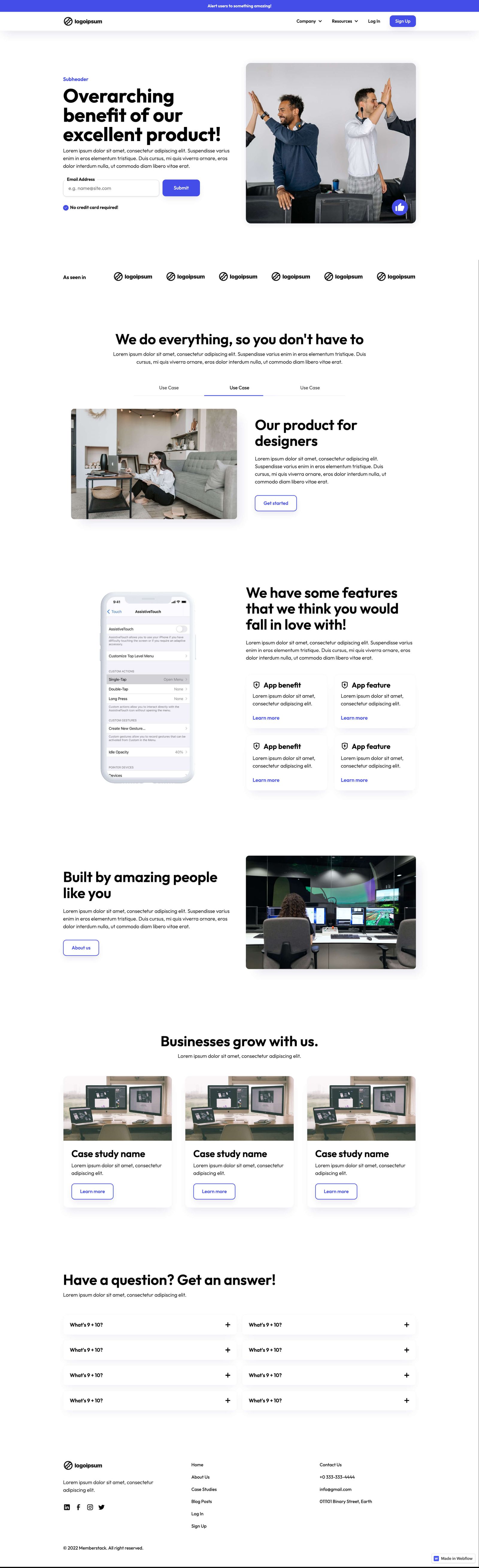 #11 - Generic SaaS Template | Webflow Template