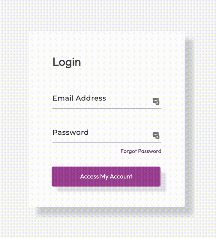 Login w/ Slider for Webflow