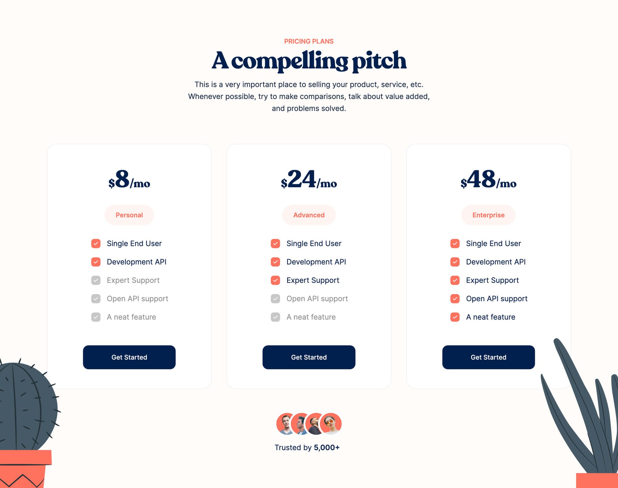 Membership Pricing Table | Free Webflow Component