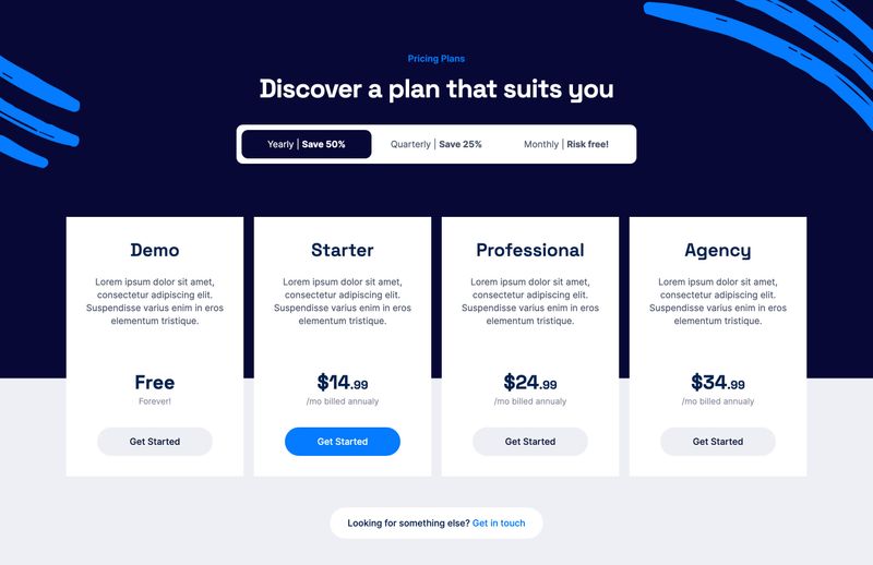 Pricing Table Tabs | Free Webflow Component