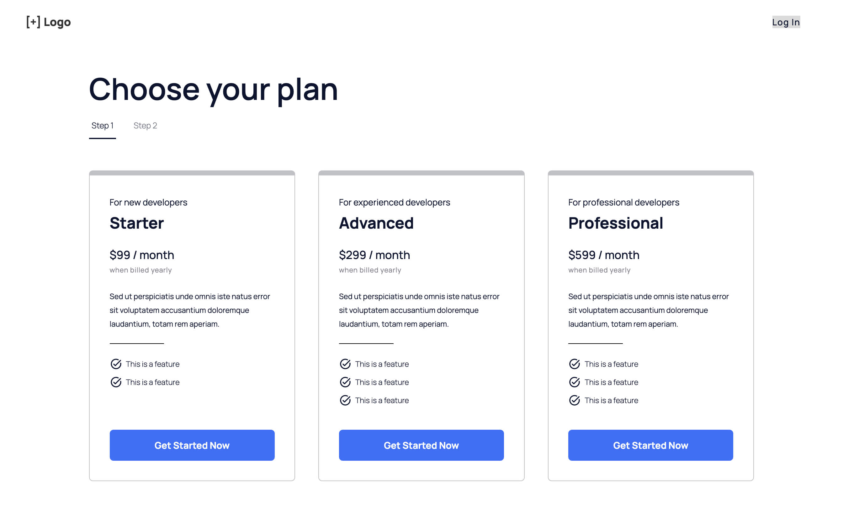 Membership Pricing Table | Free Webflow Component