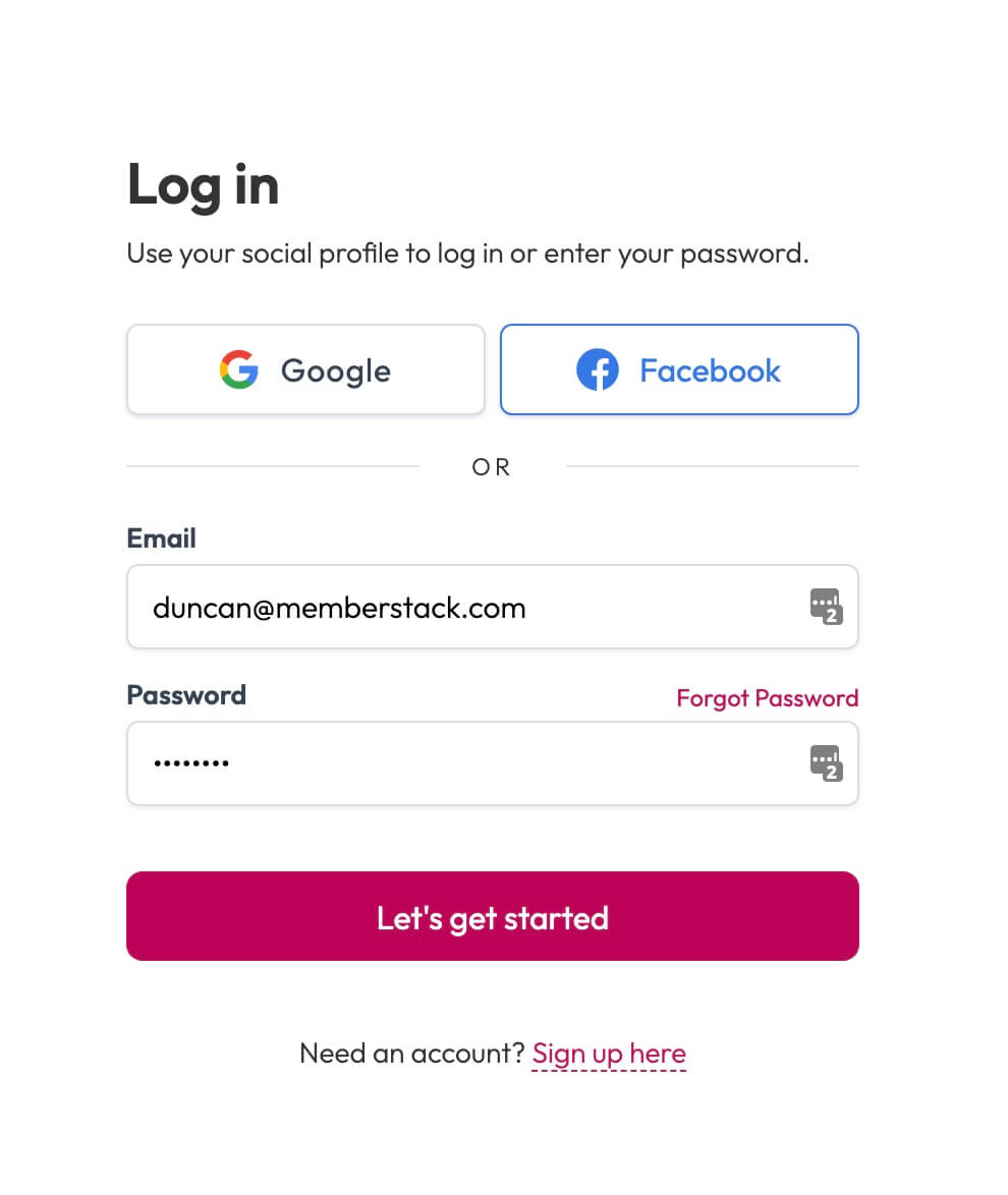 Webflow IX Login | Free Webflow Component