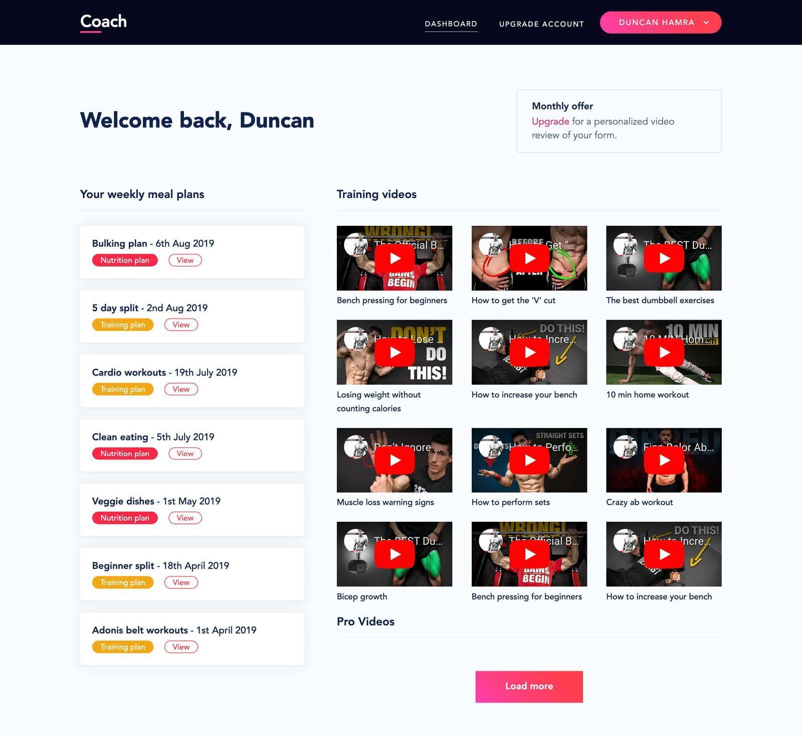 Cloneable Webflow eLearning Dashboard Template for Webflow