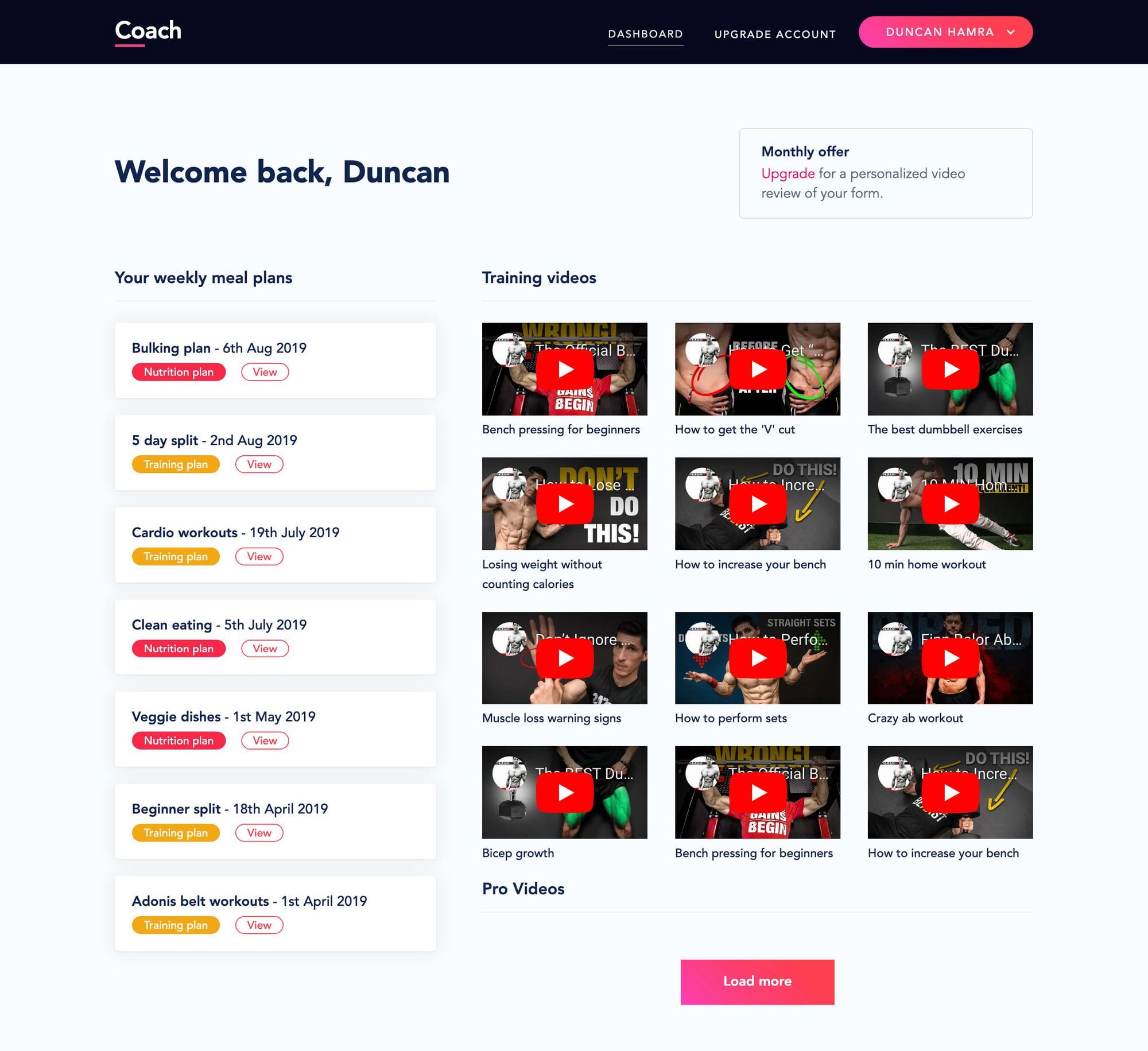 Cloneable Webflow eLearning Dashboard Template for Webflow