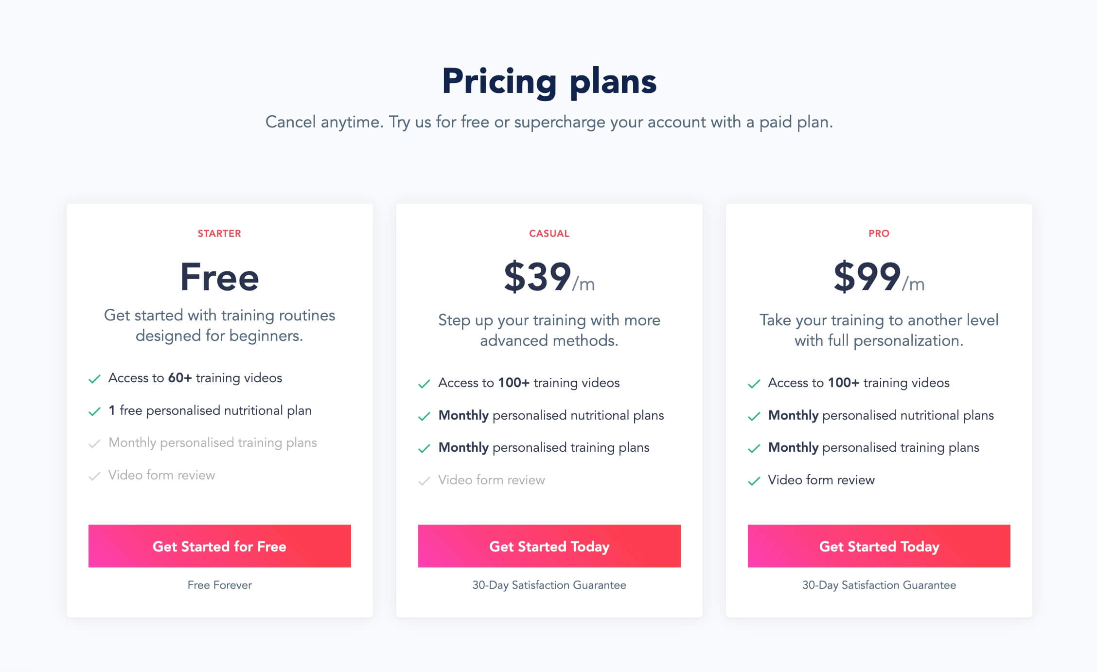 Colorful Pricing Page | Free Webflow Component