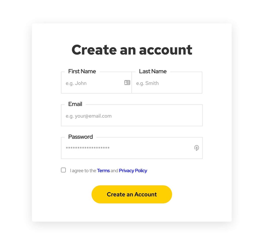 Signup Form | Free Webflow Component