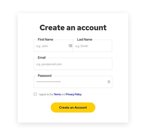 Signup Form | Free Webflow Component