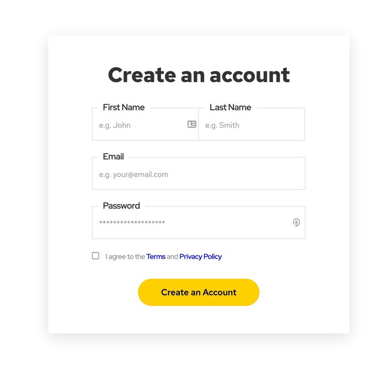 Signup Form | Free Webflow Component