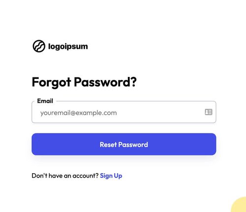 Webflow Forgot Password Form | Free Webflow Component