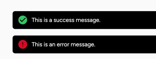 Success & Error Messages for Webflow