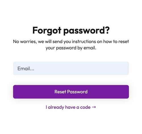 Webflow Forgot Password Form | Free Webflow Component