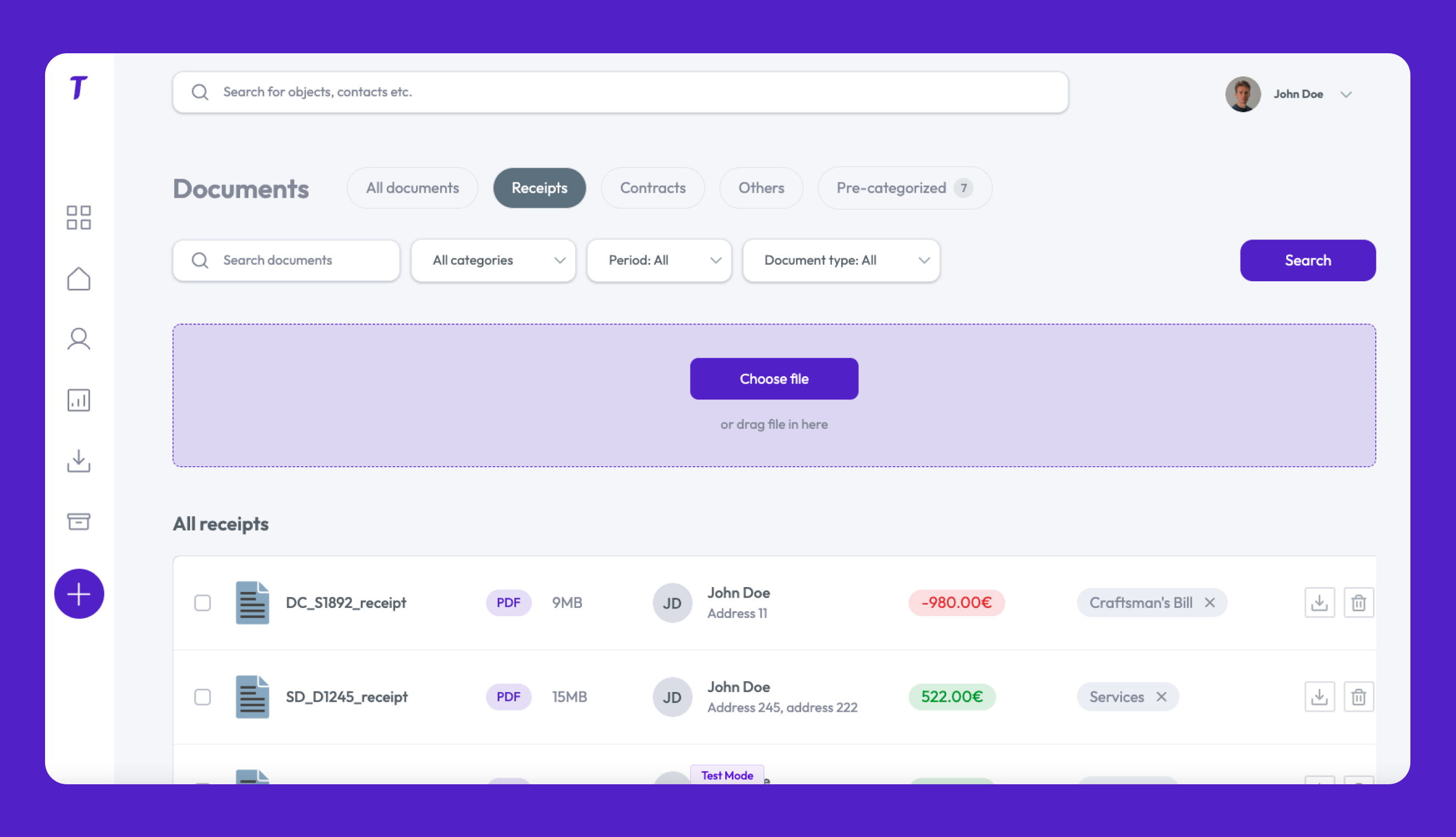 Document Management Dashboard Webflow Template