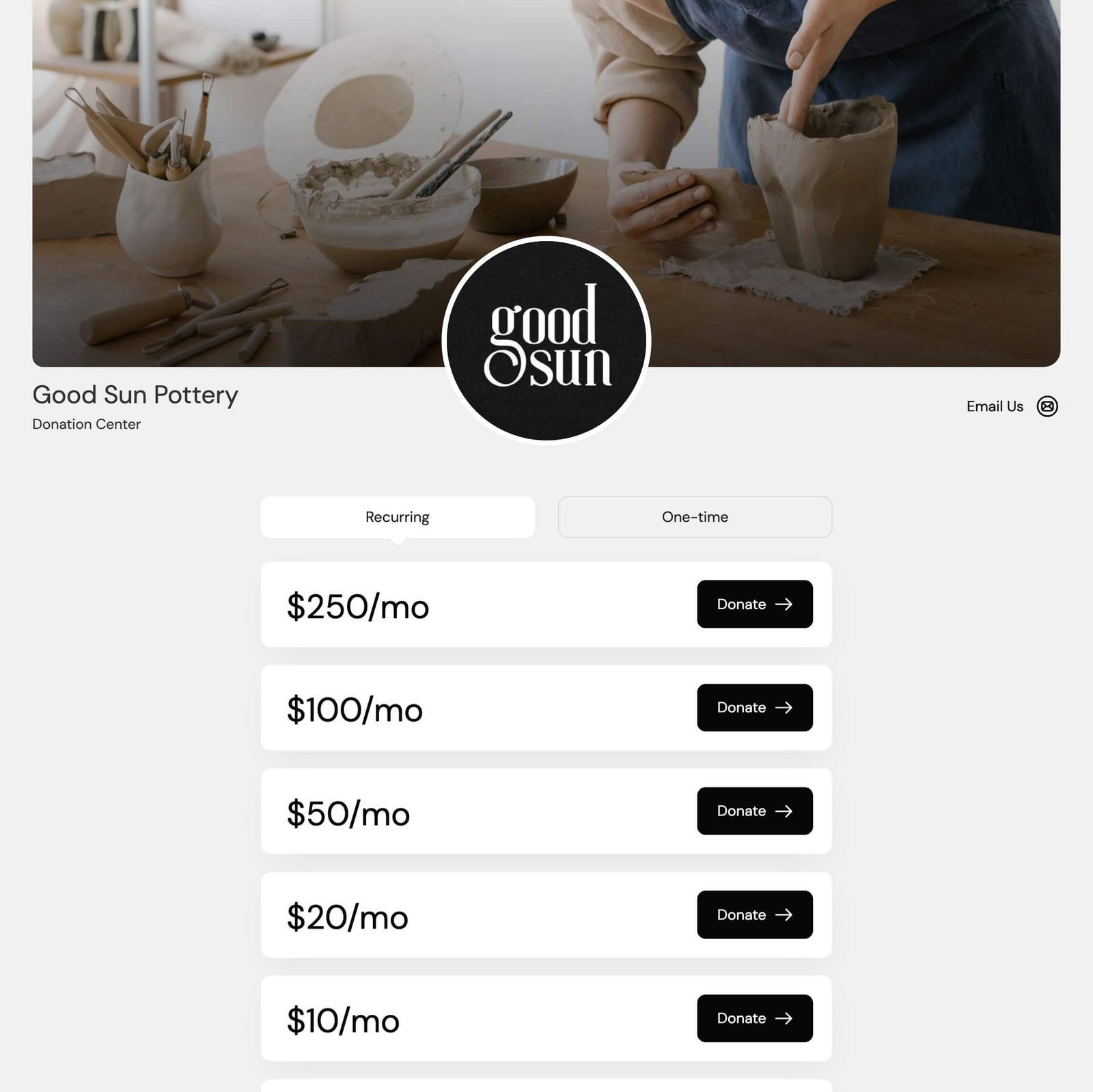 Donation Links | Free Webflow Component