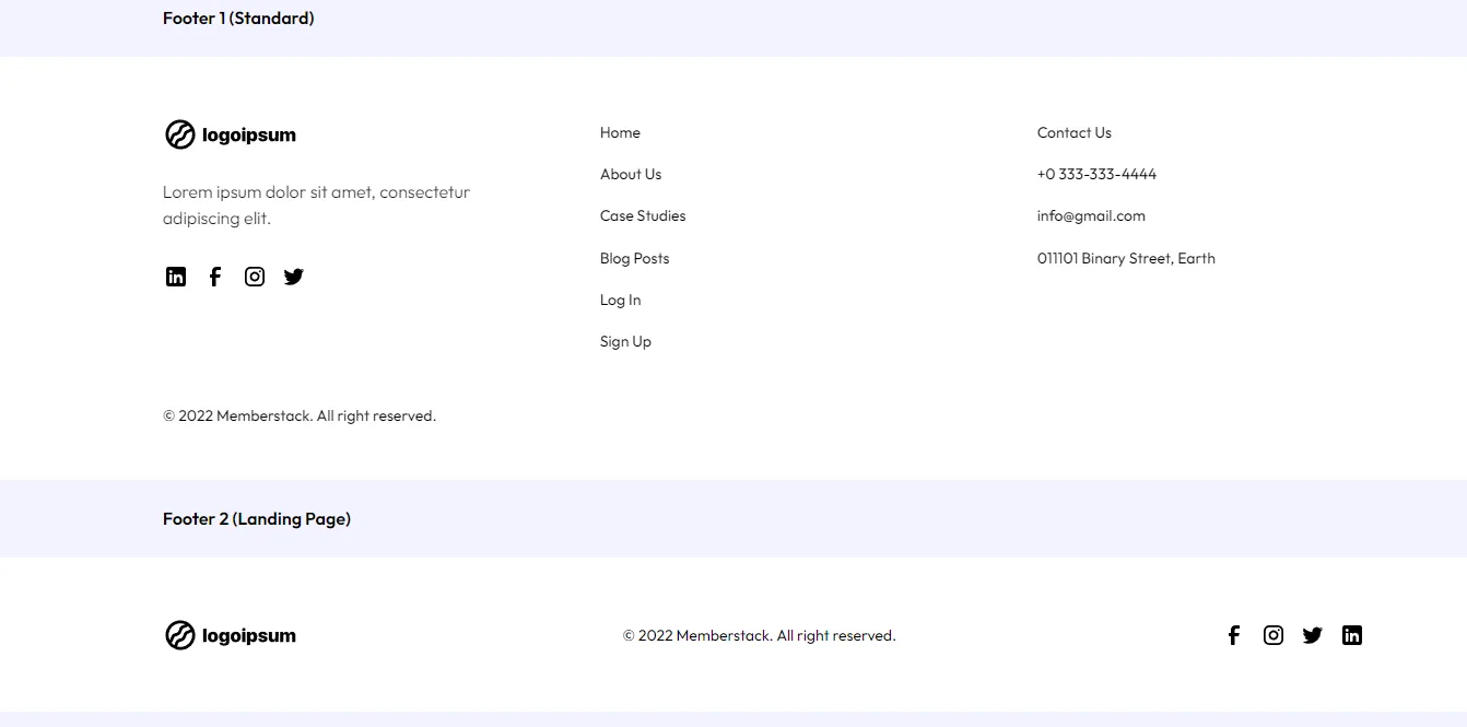 Best Webflow Footer Navigation Cloneables | Memberstack Blog