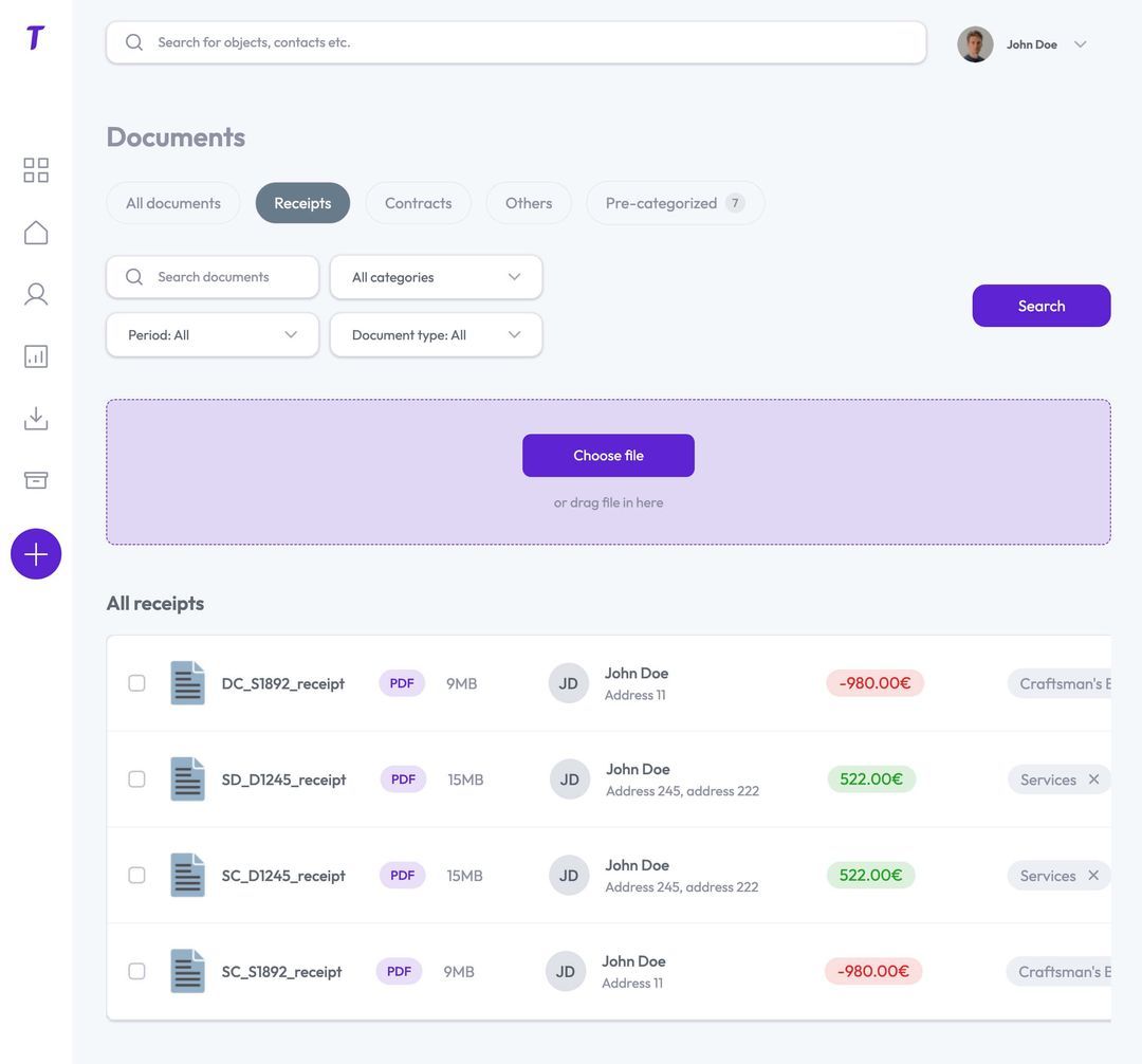 Doc Management Dashboard | Free Webflow Component