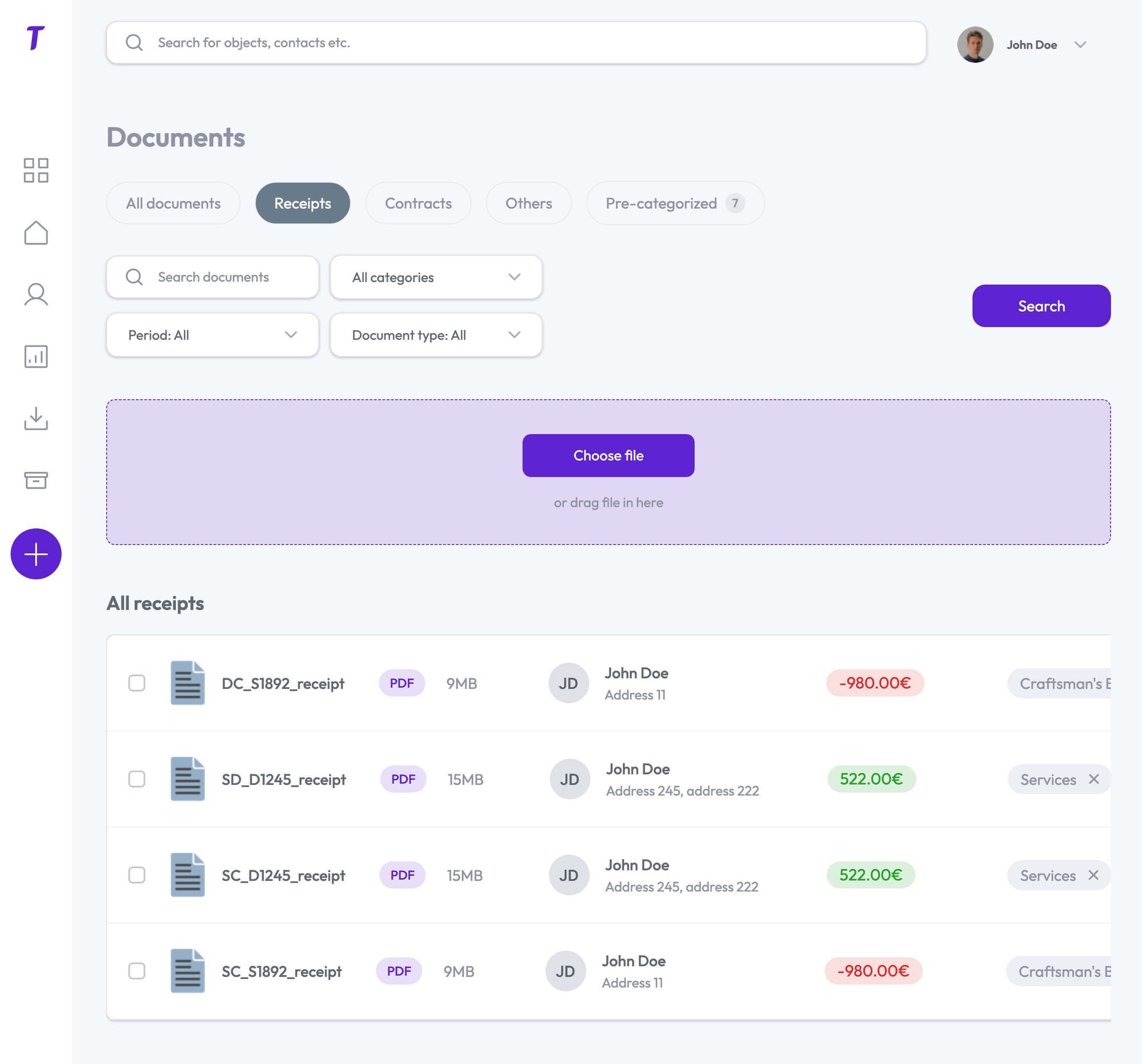 Doc Management Dashboard | Free Webflow Component