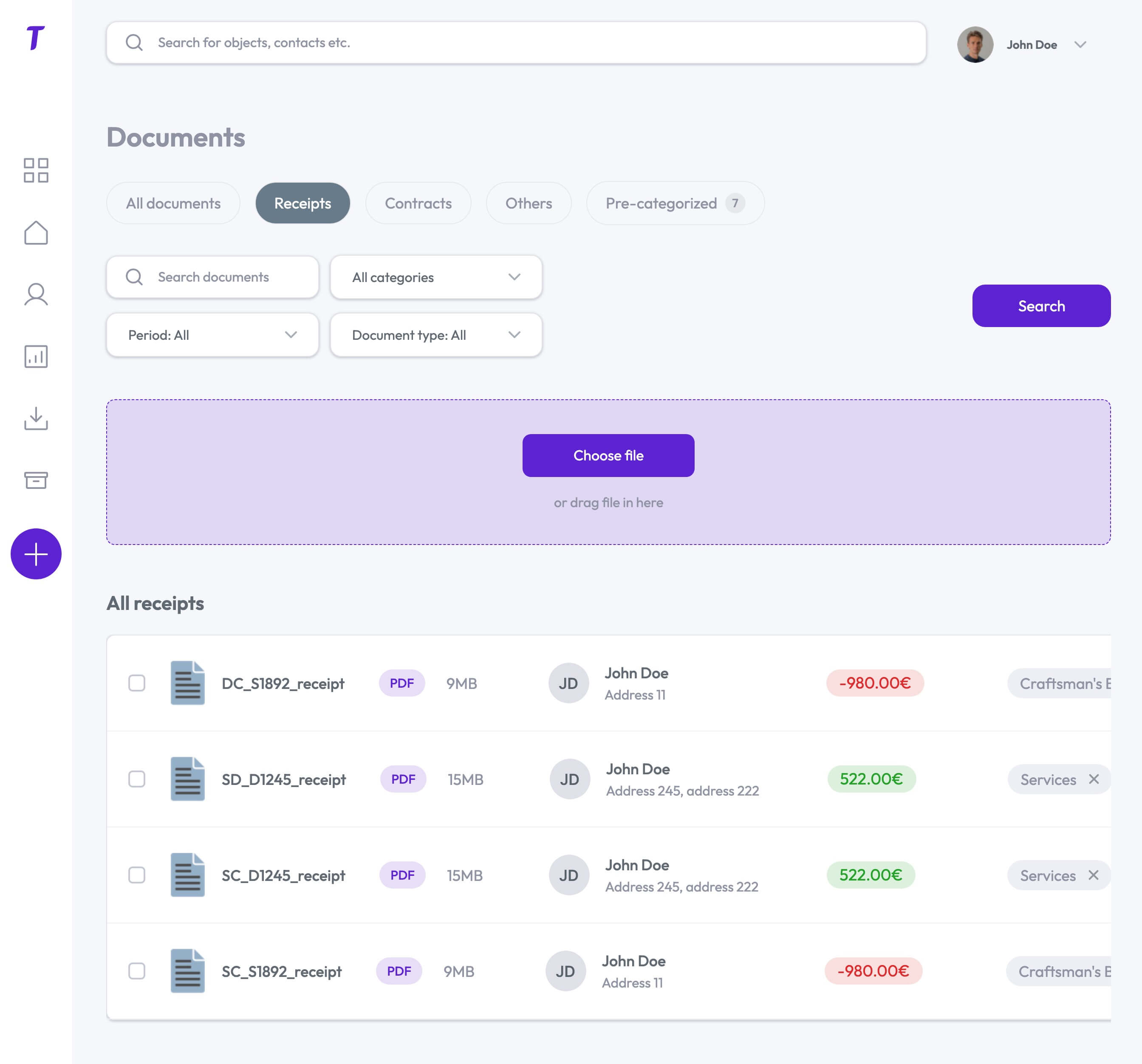Doc Management Dashboard | Free Webflow Component