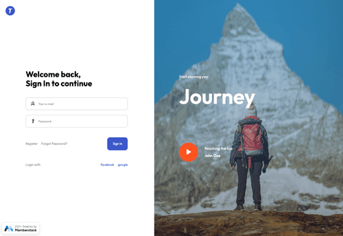 Modern Login Form | Free Webflow Component
