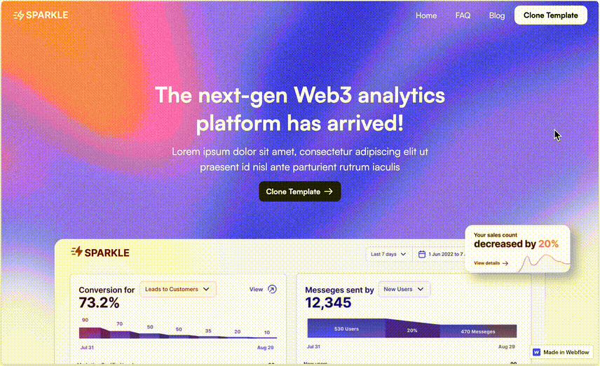 Nine Free Webflow Subscription Templates | Memberstack Blog