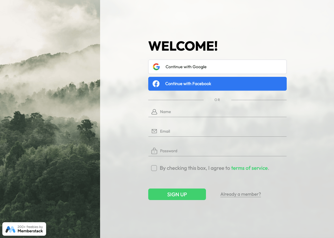 Signup Form | Free Webflow Component