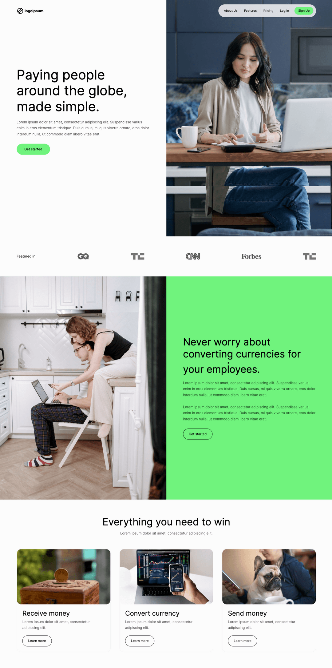 Fintech Subscription Site Template | Webflow Template