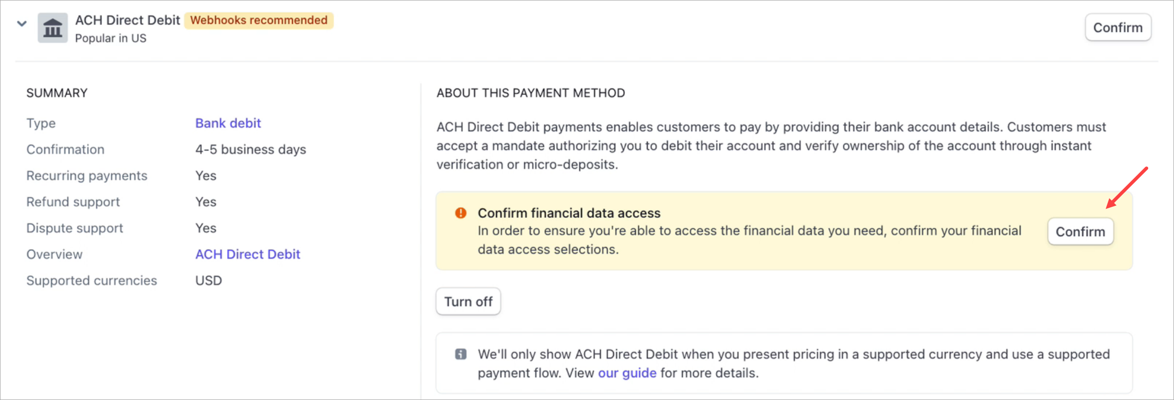 ACH Payments for Webflow