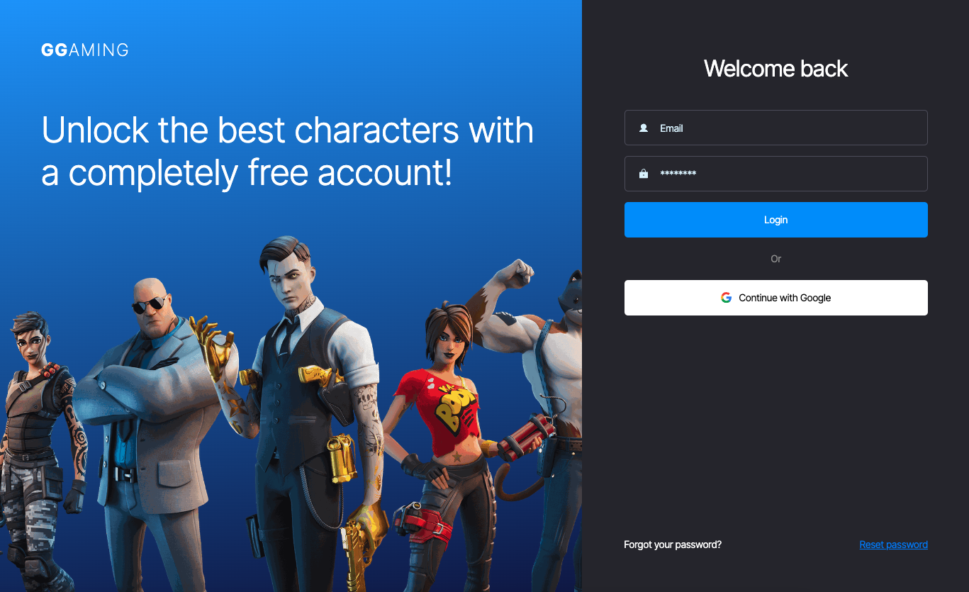 Gaming Themed Log In | Free Webflow Component