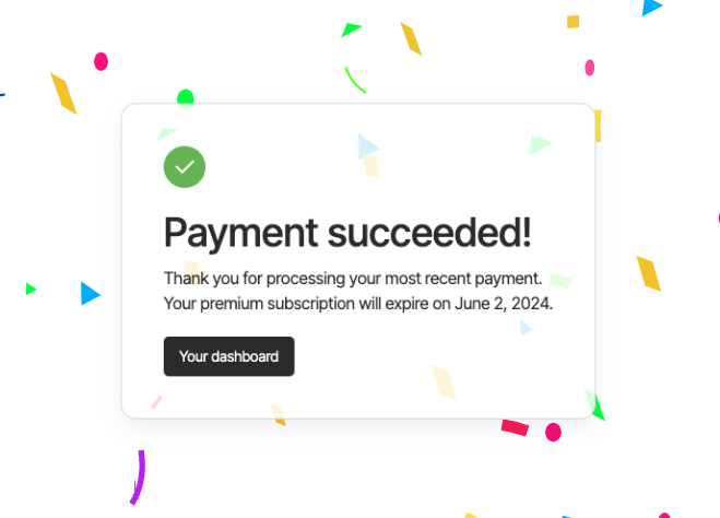 Payment Successful Confetti | Free Webflow Component