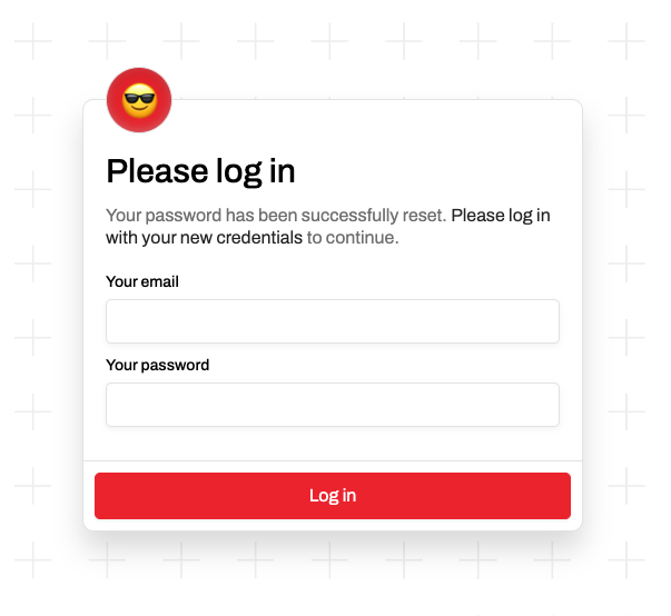 Log In After Password Reset | Free Webflow Component