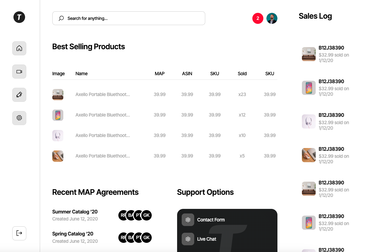 Inventory Dashboard | Free Webflow Component