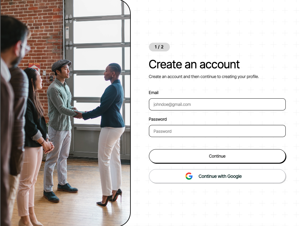 Sign Up Form With Large Image | Free Webflow Component