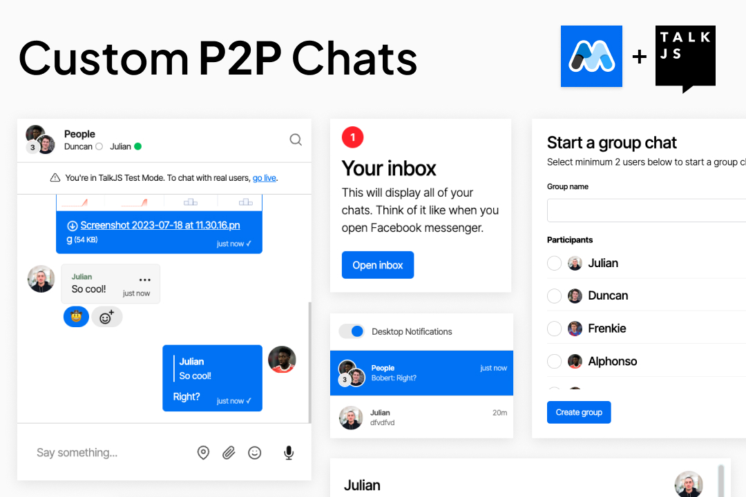 Member Messaging Feature | Webflow Template