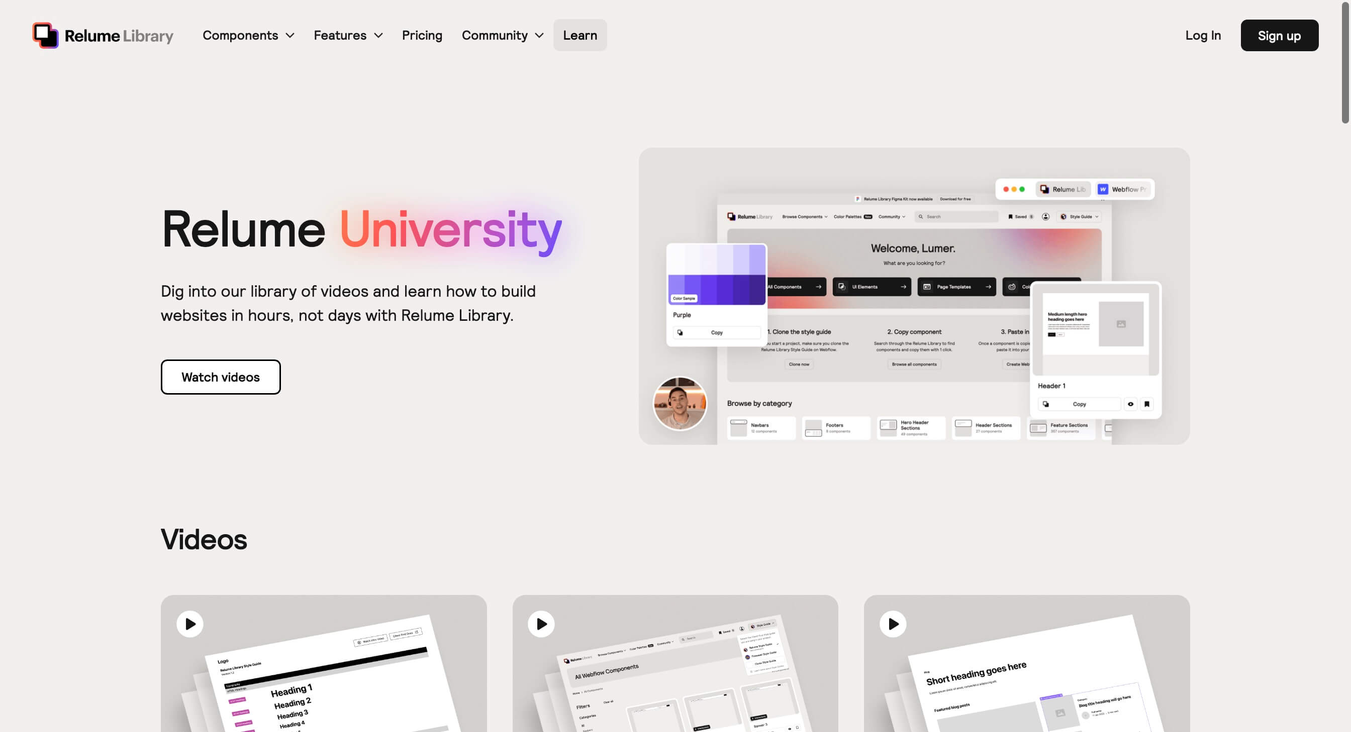 Learn How Relume Library Uses Memberstack | Showcase