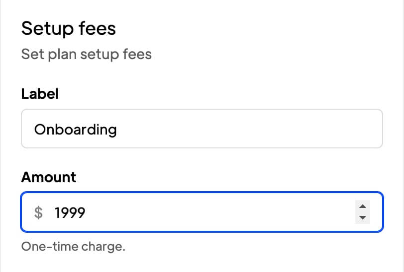 Setup Fees for Webflow