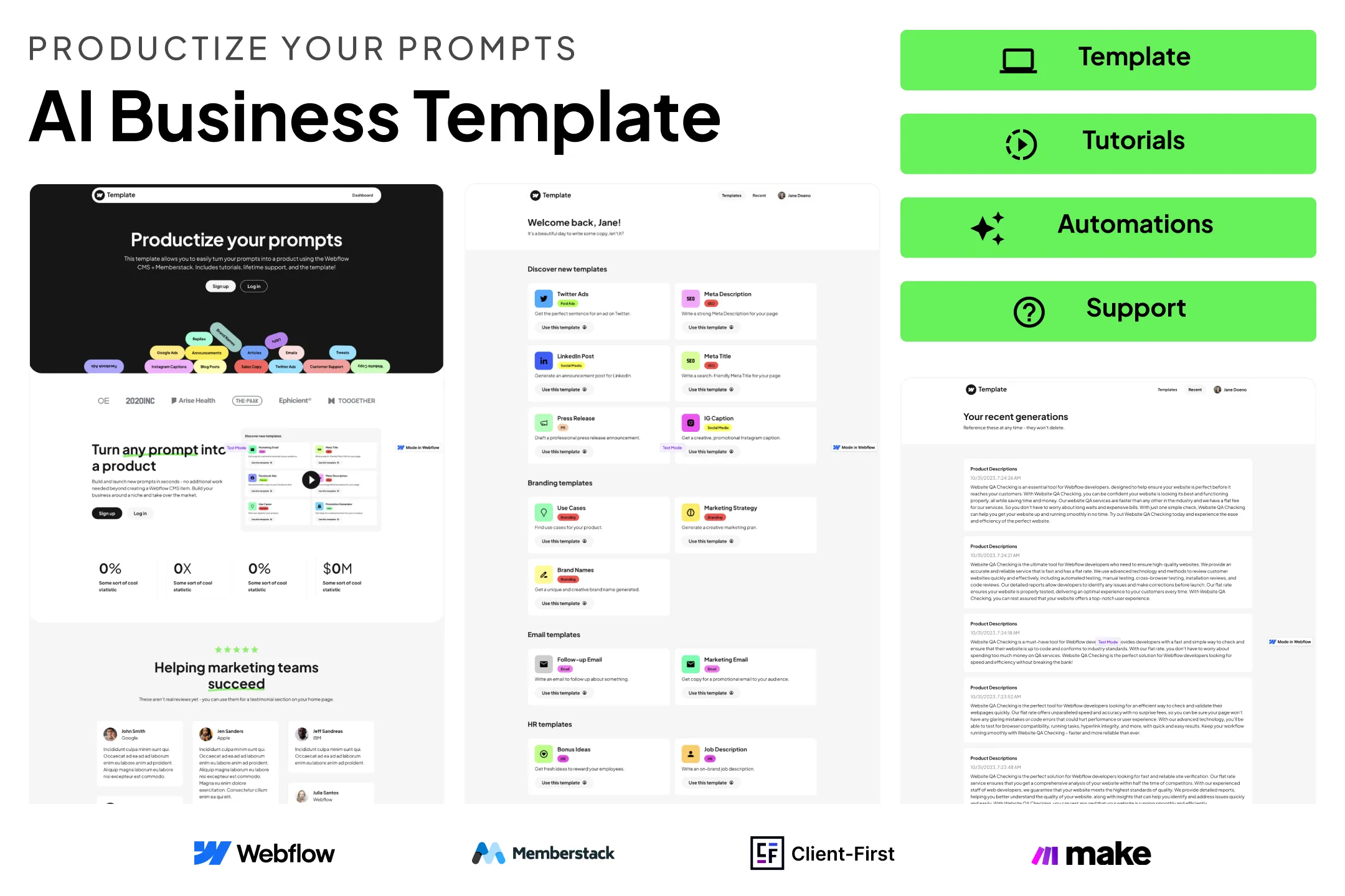 Productized Service Template | Webflow Template Productized Service Template | Webflow Template
