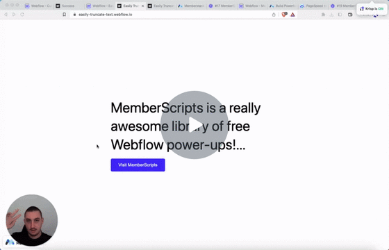 #18 - Easily Truncate Text | Webflow Powerups #18 - Easily Truncate Text | Webflow Powerups