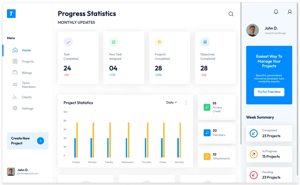 How to Build a Project Management Dashboard with Webflow | Memberstack Blog