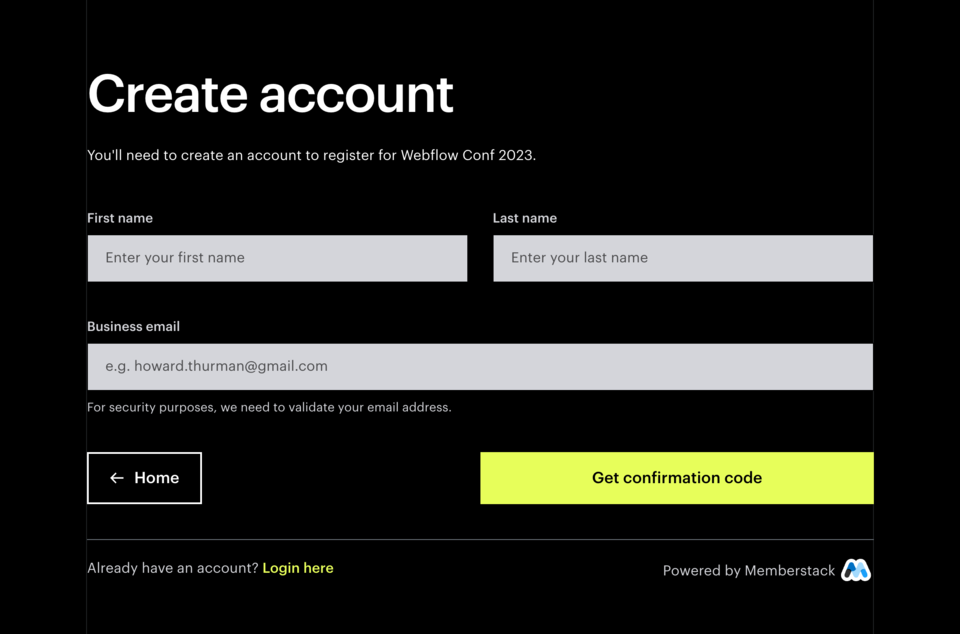 Learn How Webflow Conf 2023 Uses Memberstack | Showcase