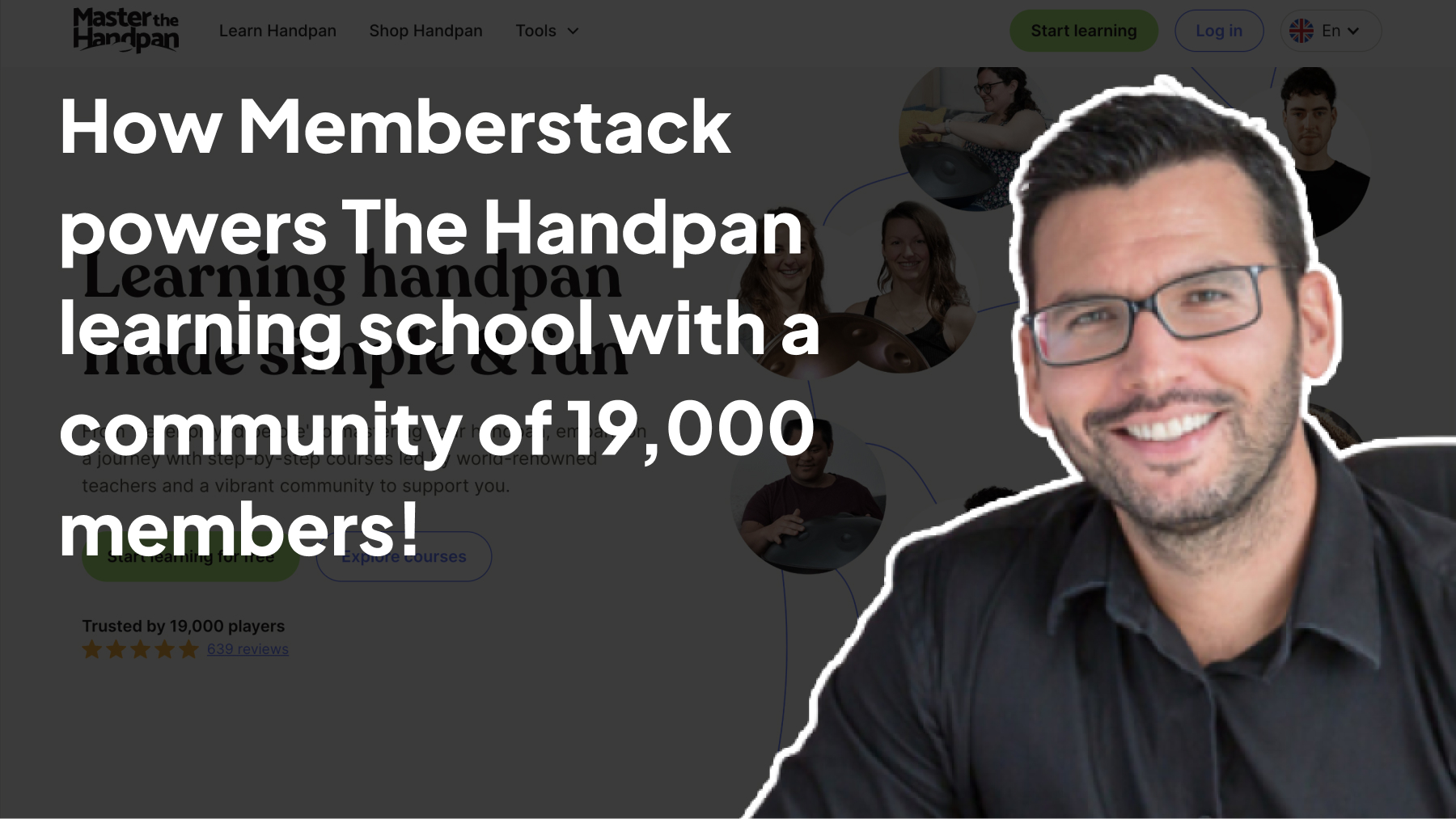 Learn How Master The Handpan Uses Memberstack | Showcase