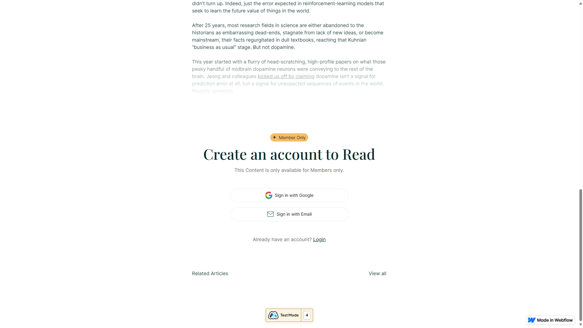 Webflow Membership Templates | Memberstack