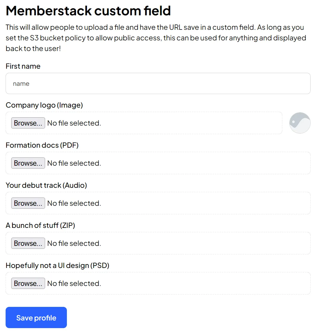 How to Add an S3 File Uploader to your Webflow Site | Memberstack Blog