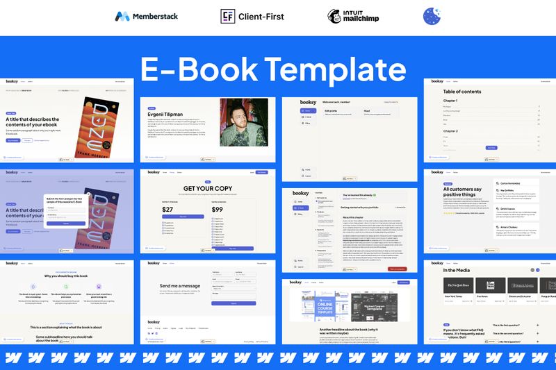 #14 eBook Marketing Template | Webflow Template