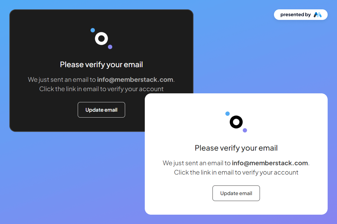 Email verification modal | Free Webflow Component