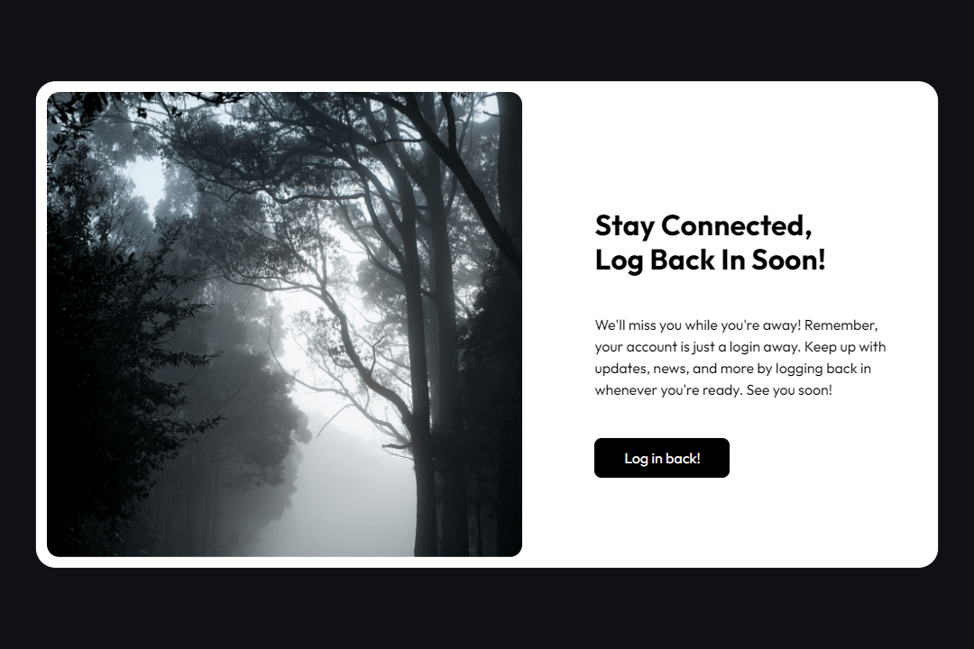 Logged Out | Free Webflow Component