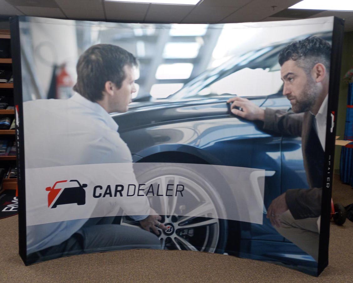 Pop Up Fabric Display - Easy Set Up | Planet Tradeshow