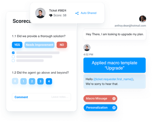 Features | Call Center QA Software | MaestroQA